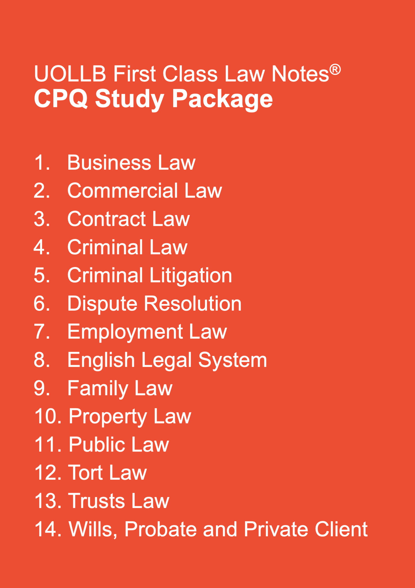 CPQ Legal Executive – UOLLB First Class Law Notes®